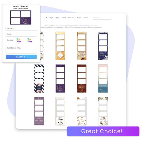 Template Widget Bespokebooth