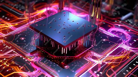 premium photo quantum computing for complex space simulations ai generated