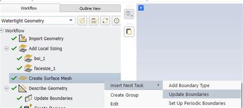 Watertight Workflow Mosaic Mesh