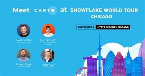 Carto On Linkedin 🚀 Attending The Snowflake World Tour In Chicago As Proud Sponsors Of The…