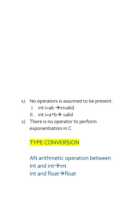 SOLUTION: Instructions operators in c - Studypool