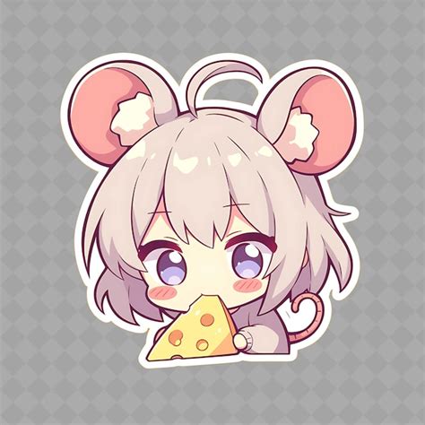 Png Delightful And Kawaii Anime Mouse Girl With Mouse Ears And H