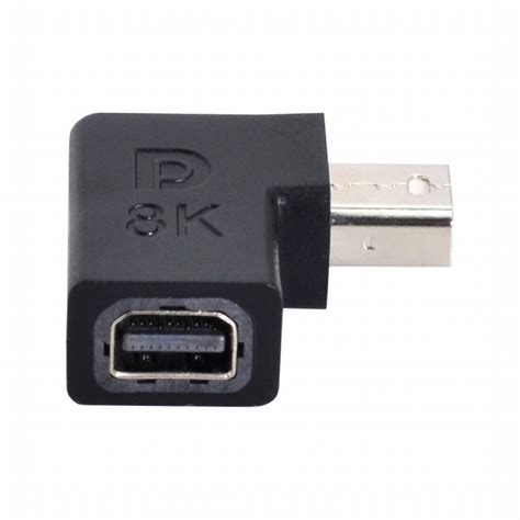 Chenyang Angled Mini Displayport Male To Mini Dp Female K Hz Adapter Ultra Hd Uhd K