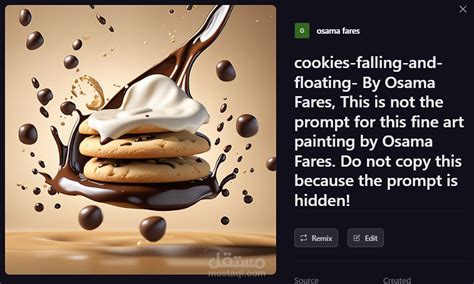 اعلان حلوى شيكولاته طعام بالذكاء الاصطناعي تصميم بواسطة Ai Art Painting