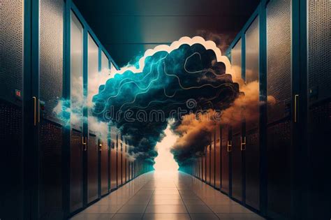 Cloud Storage Big Data Centre Stock Illustration Illustration Of Privacy Service 282301071