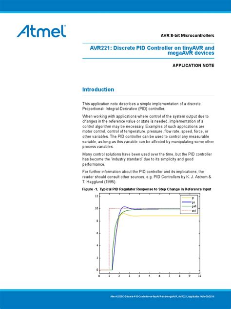 Atmel 2558 Discrete PID Controller On TinyAVR and MegaAVR ApplicationNote AVR221 | PDF | Applied ...