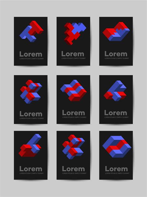 Isometric Abstract Geometric Vector Art At Vecteezy