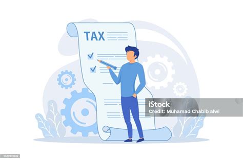 손익 계산서 웹 아이콘입니다 납세자 만화 캐릭터 이익 아이디어 계산 회계 프로세스 재무 분석 전자 송장 지불 문서 벡터 일러스트 레이 션 개념에 대한 스톡 벡터 아트 및