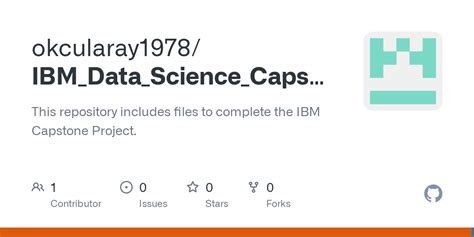 Github Okcularay Ibm Data Science Capstone Project This Repository Includes Files To