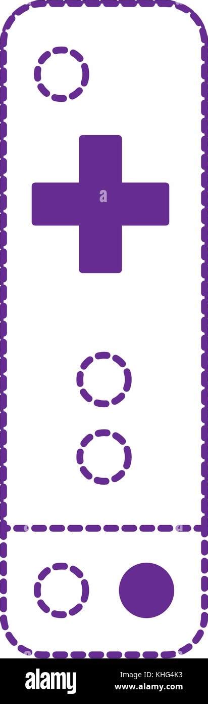 Dotted Shape Controller Object To Video Game Console Vector