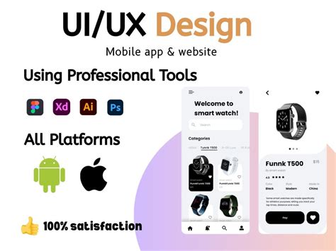 A Professional Ui Ux Design For Your Project Upwork