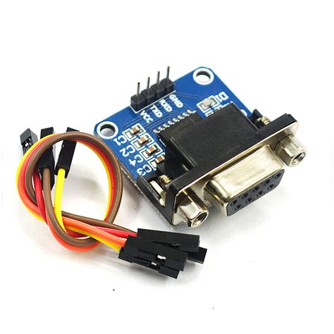 Rs232转ttl模块2代串口模块下载线小板刷机板max3232送4根杜邦线 虎窝淘