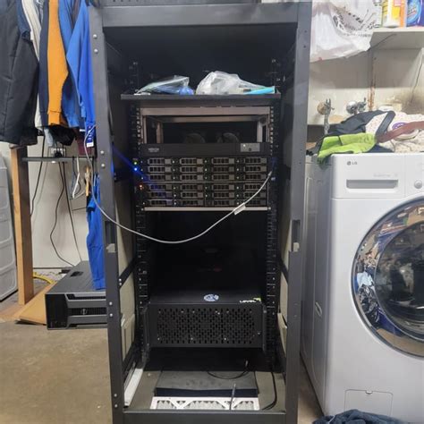 my first server rack homelab setup r homelab