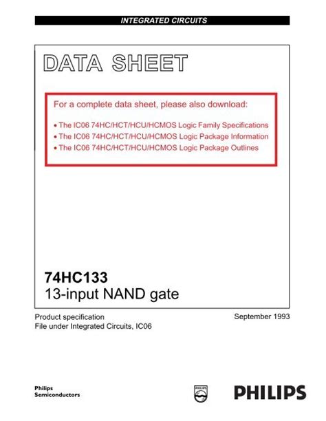 74hc133 13 Input Nand Gate