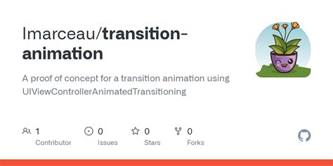 GitHub Lmarceau Transition Animation A Proof Of Concept For A Transition Animation Using