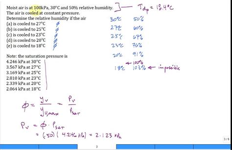 Calc Dew Point Temperature Youtube