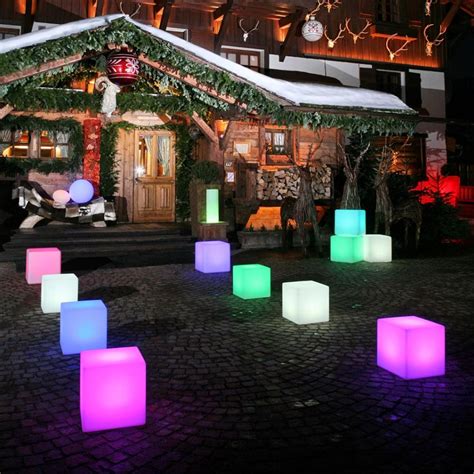 Custom Logo Led Cube Seats For Brand Promotion Colorfuldeco