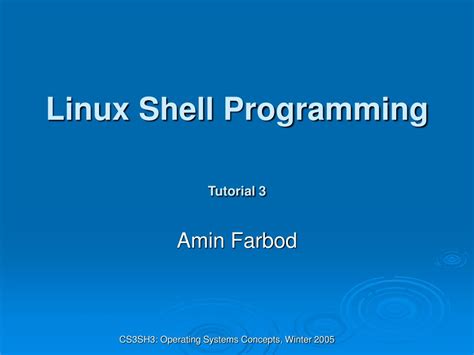 ppt linux shell programming tutorial 3 powerpoint presentation free download id 4219721