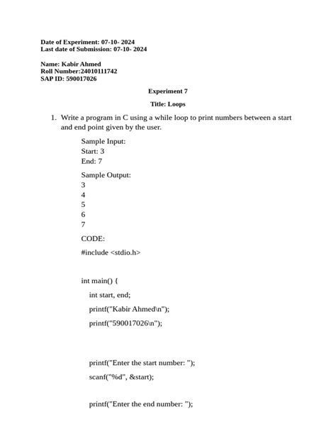 Experiment 7 Pdf Computer Engineering Software
