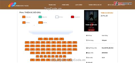 Source Code Và Database Website Quản Lý Bán Vé Xem Phim Bằng Java