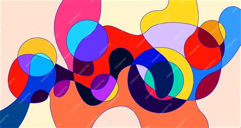 Premium Vector Vector Colorful Abstract Psychedelic Liquid And Fluid Background Pattern