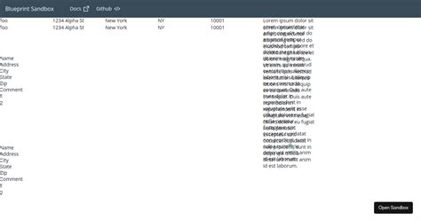 Blueprint Sandbox Codesandbox