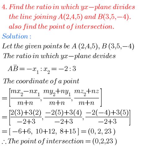 Three Dimensional Coordinates Intermediate First Year 1b Chapter 5 Problems With Solutions
