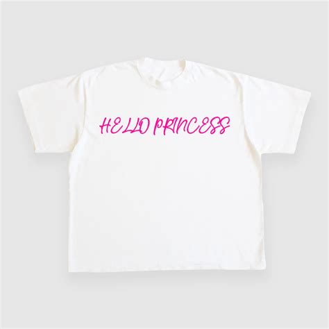 Hello Princess Custom Printed T Shirt Old School Hats