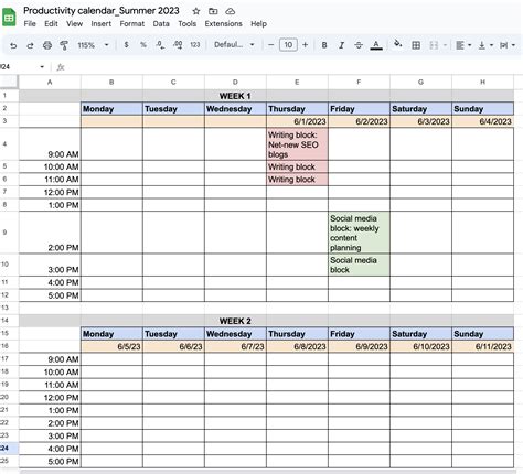 Create Your Google Sheet Content Calendar Template