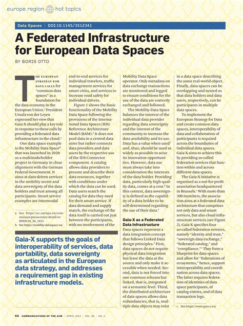 pdf a federated infrastructure for european data spaces