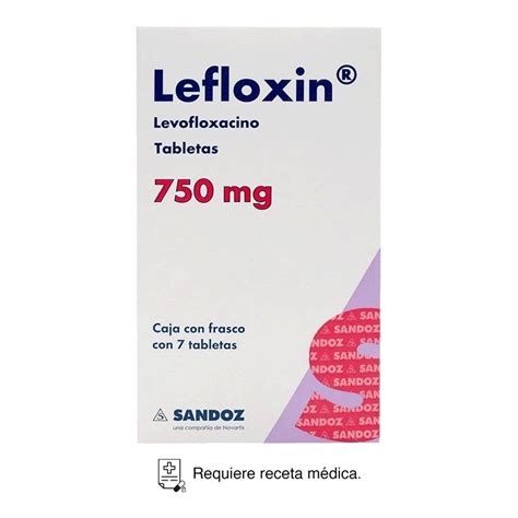 Lefloxin Levofloxacino 750 Mg 7 Tabletas Walmart En Línea