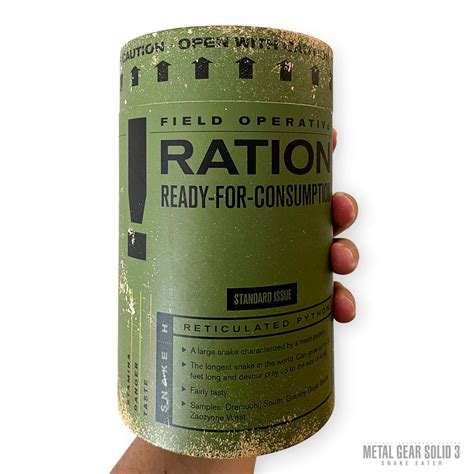 Mgs3 Snake Ration Plushie Oks Gear