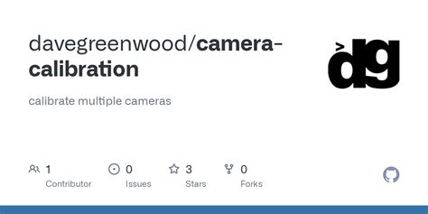 GitHub Davegreenwood Camera Calibration Calibrate Multiple Cameras