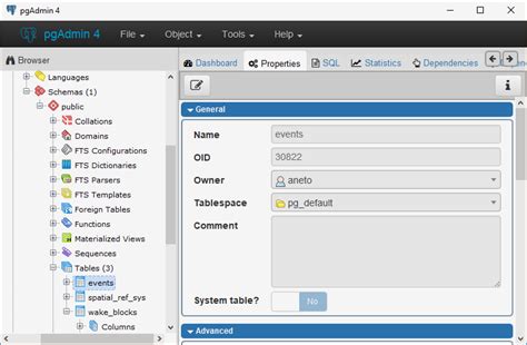 Pgadmin — Boundless Desktop 110 Documentation