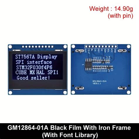 Tzt 12864 Spi Lcd Module 128x64 Spi St7567a Cog Graphic Temu