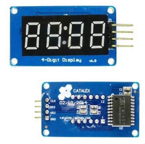 Tm1637 4 Digits 7 Segment Led Display Module With Clock For Arduino At