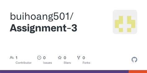 GitHub Buihoang501 Assignment 3