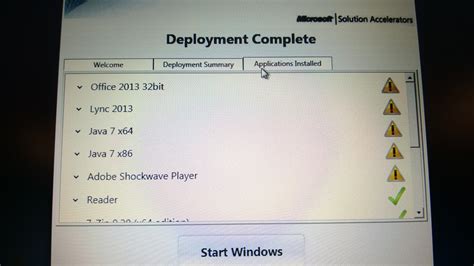 Sccm Remove Applications Page On MDT Deployment Summary Server Fault