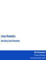 Class Presentation Describing Linear Movements Pptx Linear Kinematics Describing Linear