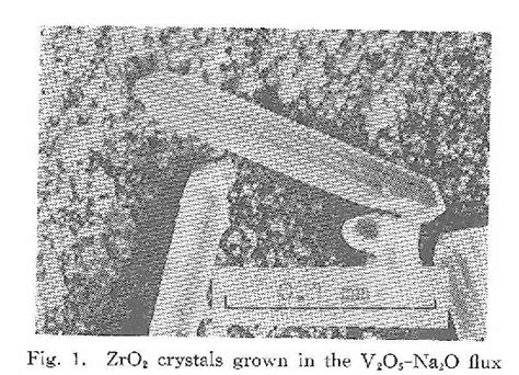 Figure 1 From Growth Of Zro2 Single Crystals Using V2o5 Naf Flux