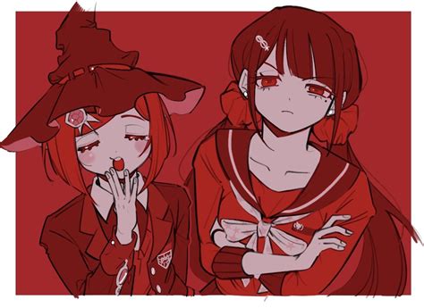 Harukawa Maki And Yumeno Himiko Danganronpa And 1 More Drawn By