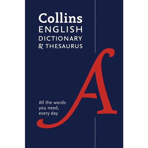 Collins English Dictionary And Thesaurus All In One Support For