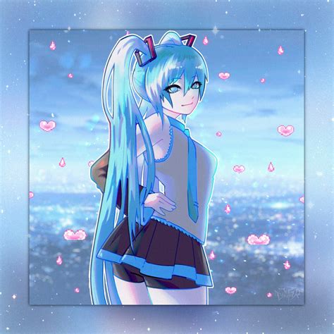 Hatsune Miku Print Miku Print Kawaii Anime Print Vocaloid Etsy