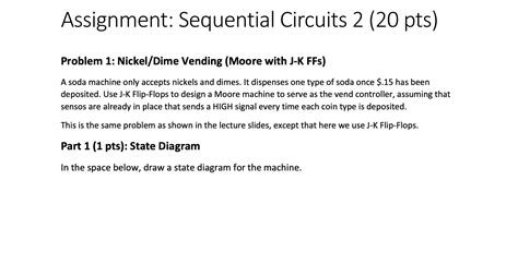 solved assignment sequential circuits 2 20 pts problem 1