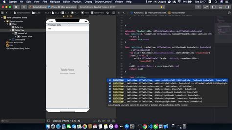 How To Swipe To Delete In Uitableview Xcode Tutorial Sourcedevz Youtube