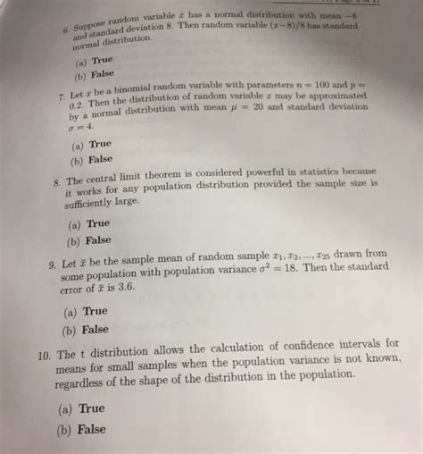 solved suppose random variable x has a normal distribution