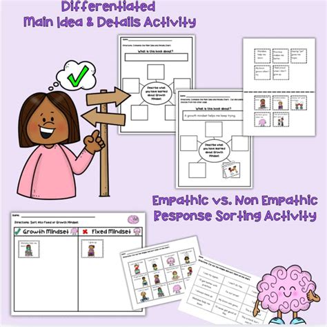 Growth Mindset Adapted Book And Activities Bundle Task Cards Sel