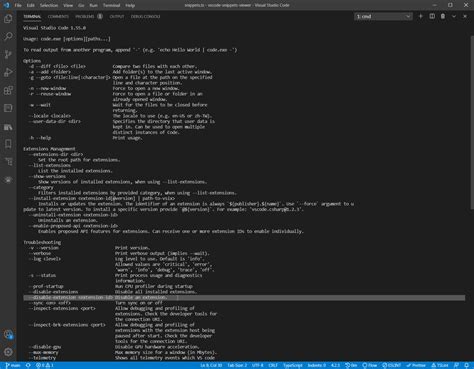 add code enable extension cli option · issue 120475 · microsoft