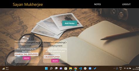Github Intriguedsayanfull Stack Notetaking App The Notes App Full