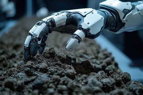 Humanoid Agricultural Robot Demonstrates Soil Testing Technology At Expo Generative Ai Stock